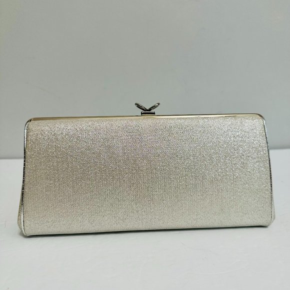Source Unknown | Bags | Metallic Silver Clutch | Poshmark